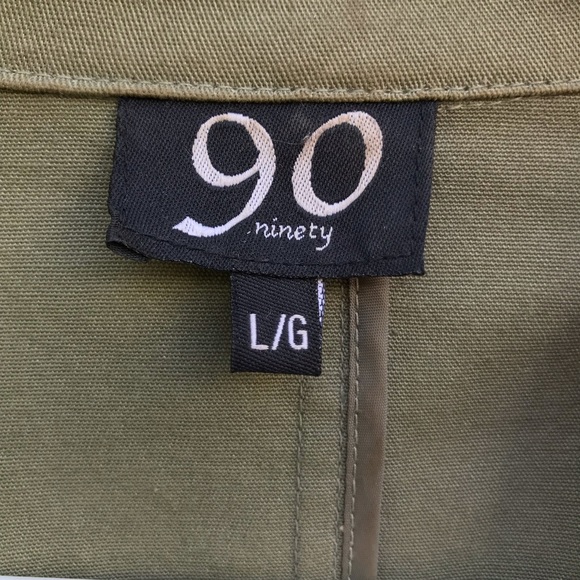 Ninety | Jackets & Coats | Ninety Olive Green Jacket | Poshmark